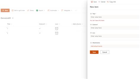 Sharepoint List Button Added As A New Column But How To Remove The