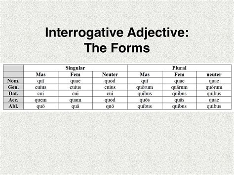 Interrogative Pronoun And Interrogative Adjective Take 2 Language