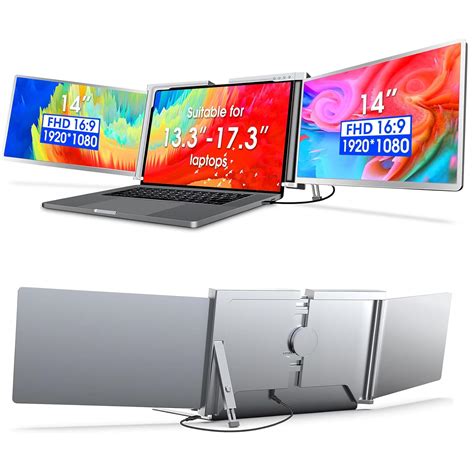 Portable Monitor For Laptop P Full HD IPS Display Just Only Cable To Connect Dual