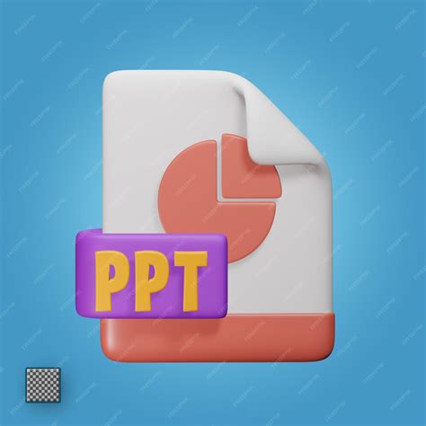 Premium Psd Ppt File 3d Render Cute Icon Illustration Folder File Format