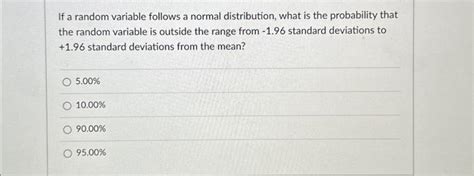 solved if a random variable follows a normal distribution