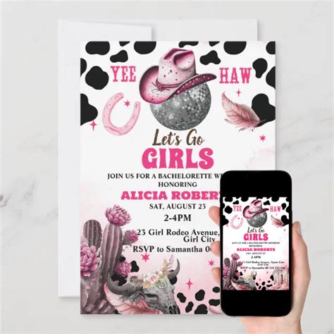 Nashville Bachelorette Weekend Party Invitation Zazzle