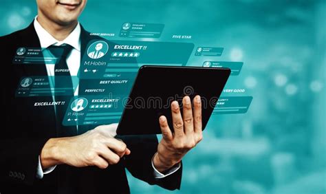 Customer Review Satisfaction Feedback Survey Concept Uds Stock Image