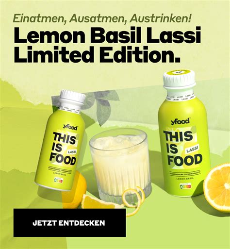Yfood DE NEU Lemon Basil Lassi Limited Edition Milled