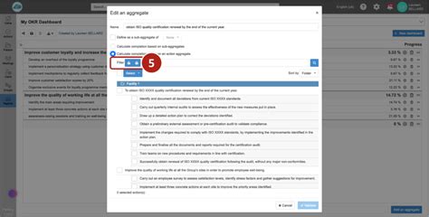 OKR Dashboard Perfony