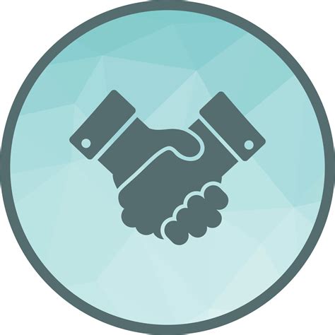 Handshake Low Poly Background Icon 16718478 Vector Art At Vecteezy