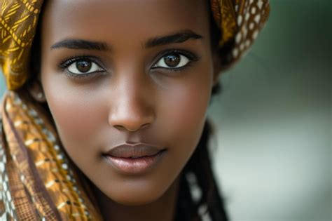 Premium Photo Captivating Cute Ethiopian Woman Generate Ai
