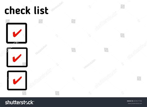 Text Check List Check Marks Ticks 스톡 일러스트 Shutterstock