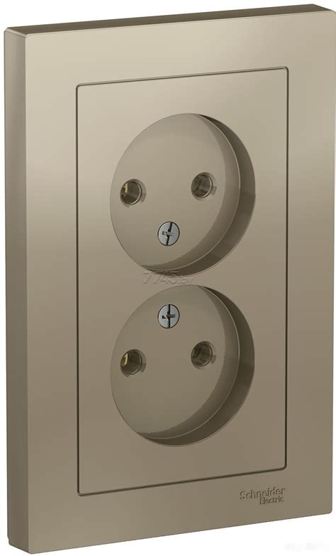 Розетка двойная скрытая SCHNEIDER ELECTRIC AtlasDesign купить в Минске ...