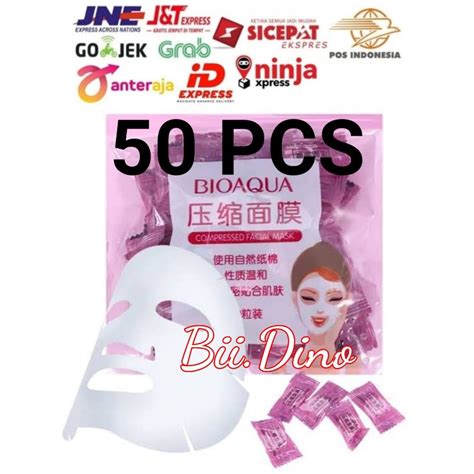 Jual 1 Bungkus 50 Pcs Masker Wajah Bioaqua Candy Permen Tablet Diy