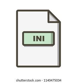 Ini File Format Stock Vector Royalty Free Shutterstock