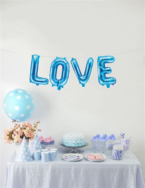 Ballon En Aluminium Lettre Bleu Cm Vegaooparty