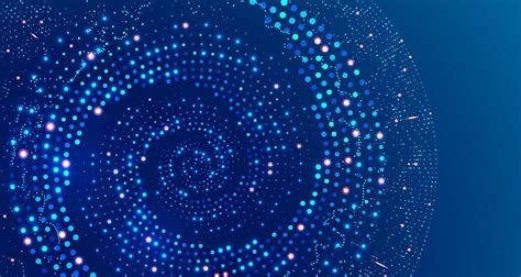 Concept Of Digital Transformation Or Big Data Graphic Of Dotted Circle With Futuristic Element