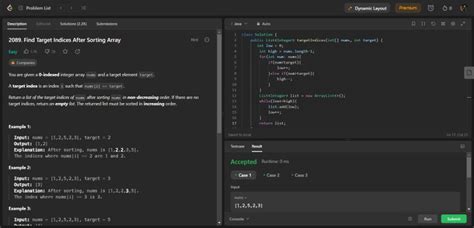 Om Wankhede On Linkedin Findtargetindices Leetcodechallenge