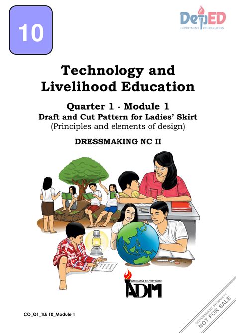 Tle10 He Q1 Mod1 Dressmaking Draft And Cut Pattern For Ladies Skirt V3