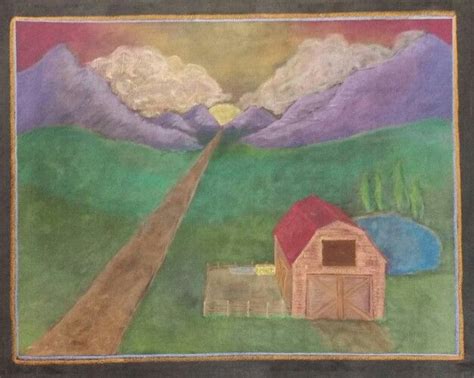 G7 One Point Perspective Barn Painting One Point Perspective Art