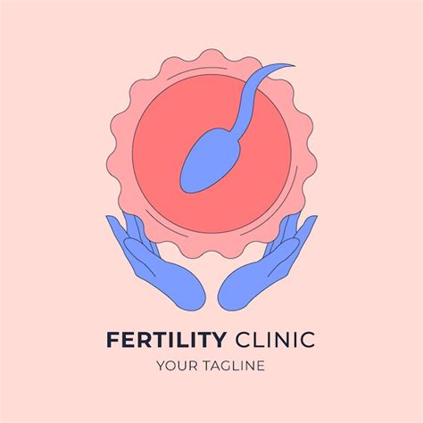 Free Vector Flat Design Fertility Clinic Logo Template