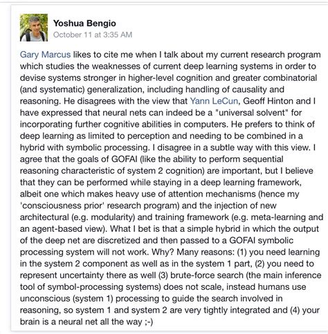 The Current State Of Ai And Deep Learning A Reply To Yoshua Bengio