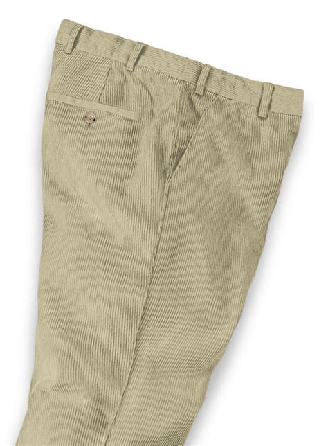 Light Khaki Thick Corduroy Trousers 8 Wales Made To Measure Custom