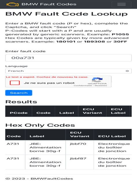 Bmw Fault Code Lookup Bmwfaultcodes Pdf
