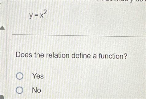 Solved Decide Whether The Relation Defines Y ﻿as A Function