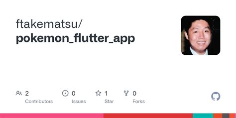 Github Ftakematsupokemonflutterapp