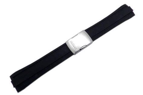 Citizen Genuine Rubber Eco Drive Series Black 24mm Watch Band Total