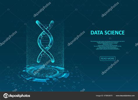 Big Genomic Data Visualization Dna Test Genom Map Graphic Concept Stock