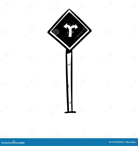 Las Se ales De Tr fico Garabatean Vector Del Icono Ilustración del