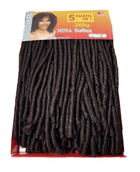 Cabelo Cacheado Nina Softex Original Pacotão 360gr Cherey Mega Hair