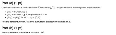 Solved Part A Pt Consider A Continuous Random Variable Chegg