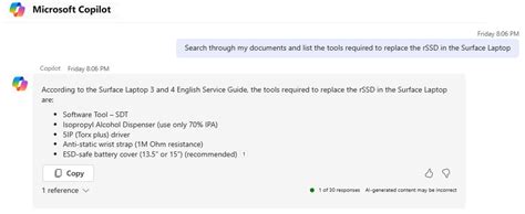 Microsoft Copilot 用 Dynamics 365 Field Service プラグイン Dynamics 365