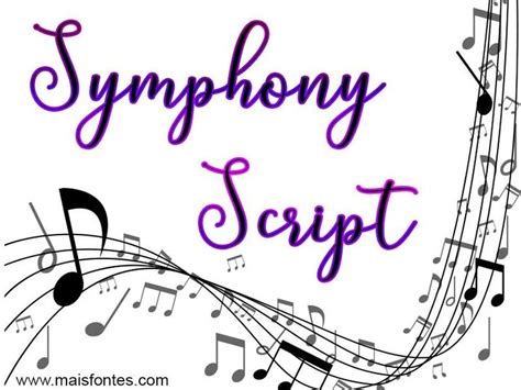 Font Symphony Script Regular Free Download