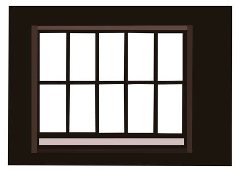 Clipart Window With Lattice Frame