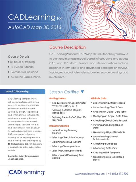 Cl Outline Autocad Map 3d 2013 Pdf Auto Cad 3 D Computer Graphics