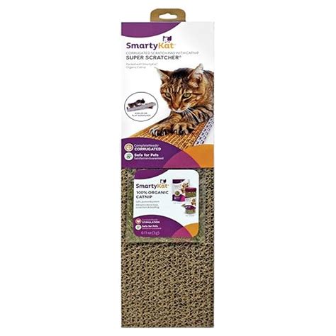 Smartykat Scratch Inclined Corrugated Cat Scratcher 387 Common