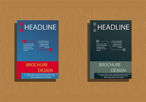 브로셔 및 추상 전단지 디자인 벡터의 집합 Eps Ai Uidownload