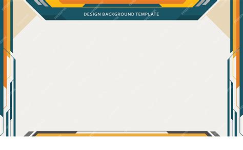Premium Vector Futuristic Background Template Design