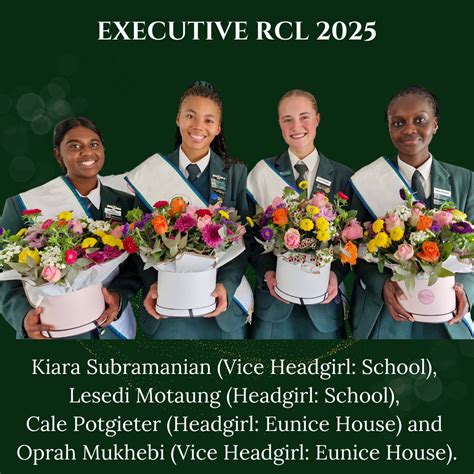 2025 Rcl Committees Congratulations To The Following Learners Who Have Been Sel… Eunice High