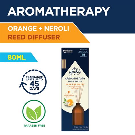 Glade Aromatherapy Reed Diffuser Orange 80ml Shopee Malaysia