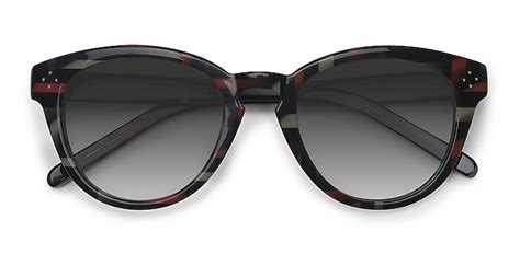 Augustine Round Floral Frame Sunglasses For Women Eyebuydirect