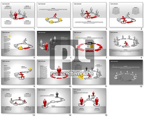 Team Flow Chart Flow Chart Powerpoint Charts Chart
