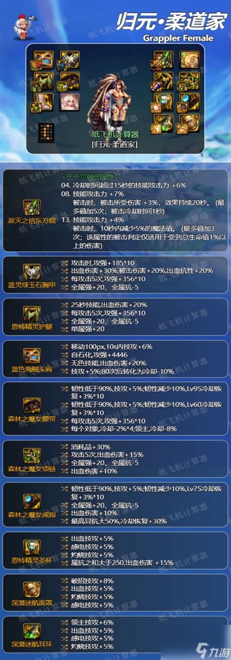 Dnf神界版本女柔道全流派毕业装备搭配攻略dnf手游九游手机游戏