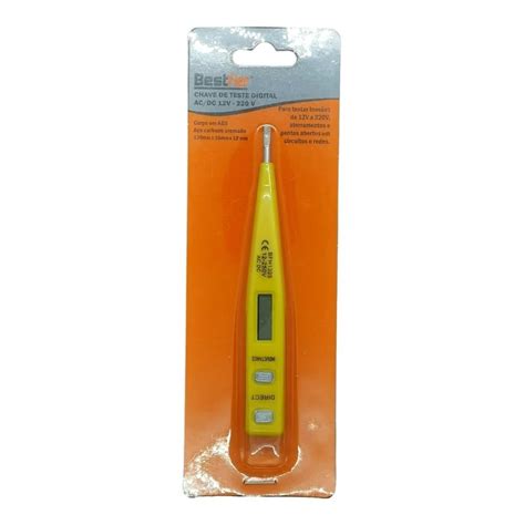 Chave De Teste Digital Ac Dc V V BESTFER ORIGINAL Shopee Brasil
