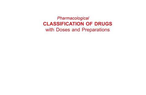 Solution Kd Tripathi Drugs Classification Studypool