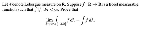 Solved Let 1 Denote Lebesgue Measure On R Suppose F R R