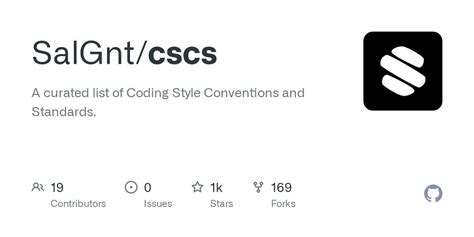 a curated list of coding style conventions and standards salgnt cscs