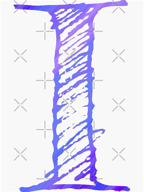 Beautiful Letter I Sticker For Sale By Aqoxxi Redbubble