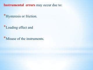 Types Of Errors PPTX Physics Science