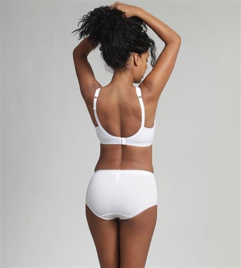 Pack Of 2 Non Wired Bras In White Classic Cotton Support Playtex®